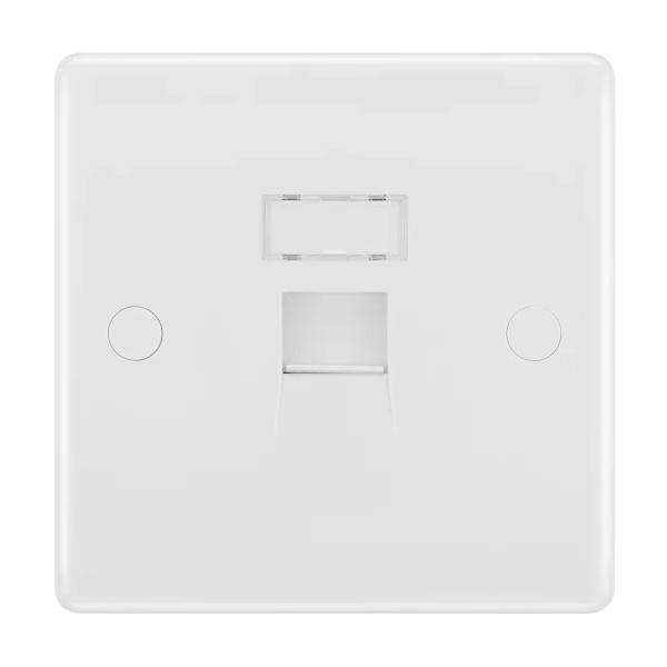 Ethernet RJ45 Socket 1 Gang White*