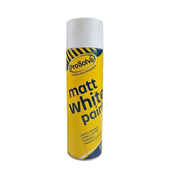 Spray Paint Matt White Aerosol 500ml*