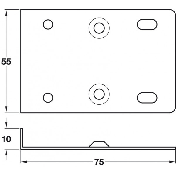 Hafele Kitchen Cabinet Hinge Repair Plates (2)*