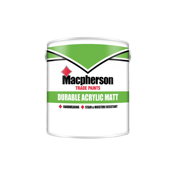 Macpherson Durable Acrylic Matt Emulsion Mixed Colour 5L