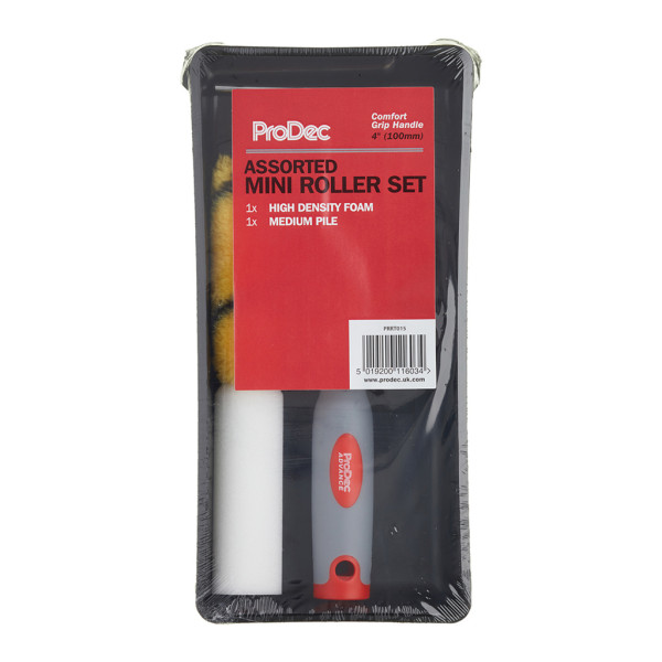 ProDec Assorted Mini Roller Set 4" 4pc