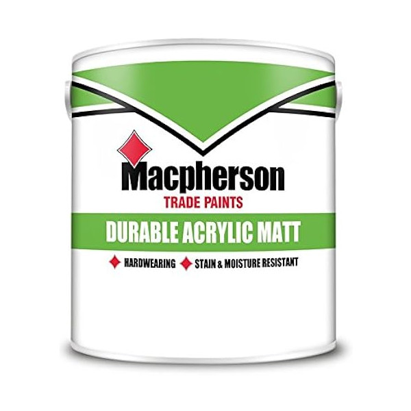 Macpherson Durable Acrylic Matt Emulsion Magnolia 5L