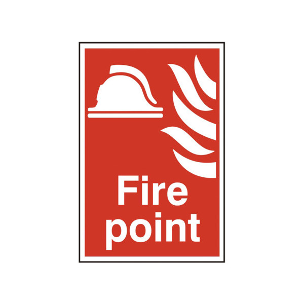 Signage Fire Point Rigid 200 x 300mm*