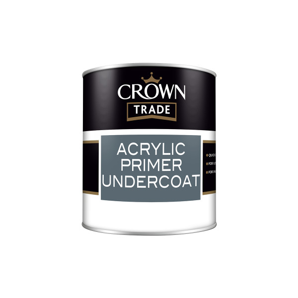 Crown Trade Acrylic Primer Undercoat White 5L