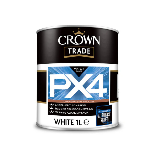 Crown Trade All Purpose Primer Px4 White 1L