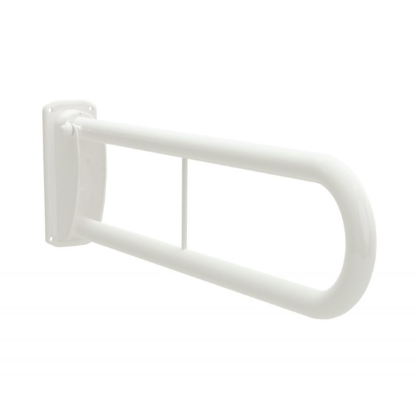 Support Grab Rail Hinged White Steel 750mm*