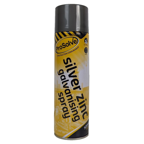 Spray Paint Silver Zinc Galvanising Aerosol 500ml*